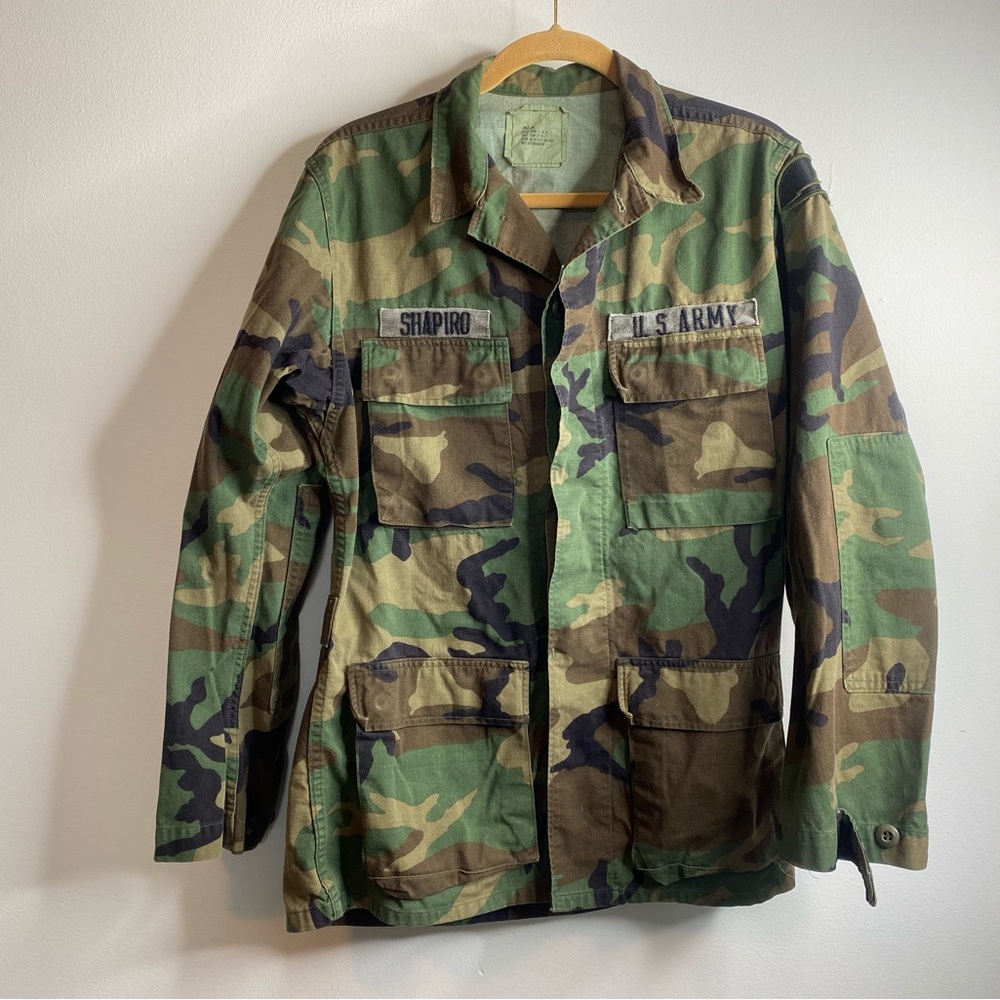 Authentic Us Army Camo Jacket Vietnam Era Military Is… - Gem